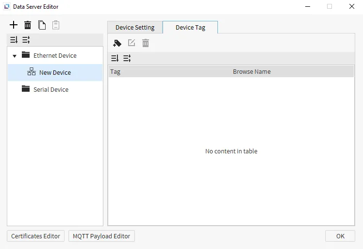 Data Server Editor | CIMON-Canvas v5.0.0